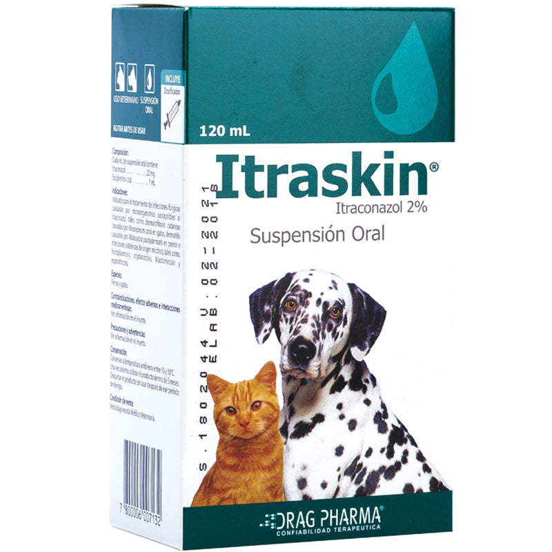 Itraskin Suspensión Oral (VENTA CON RECETA MEDICO VETERINARIA ...